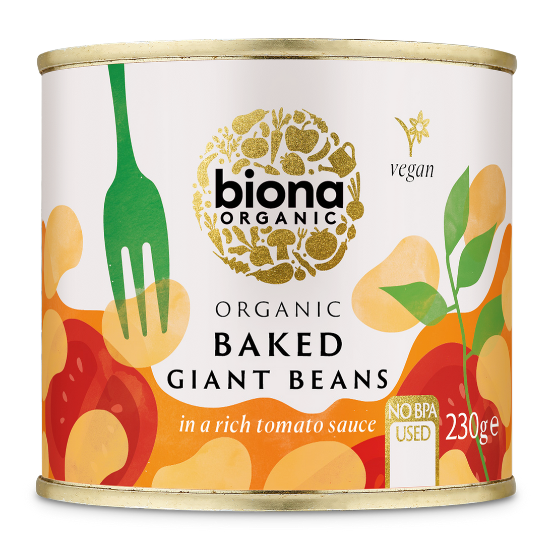 Buy Biona Organic Baked Giant Beans (230g) Online | UK Delivery | LemonSalt