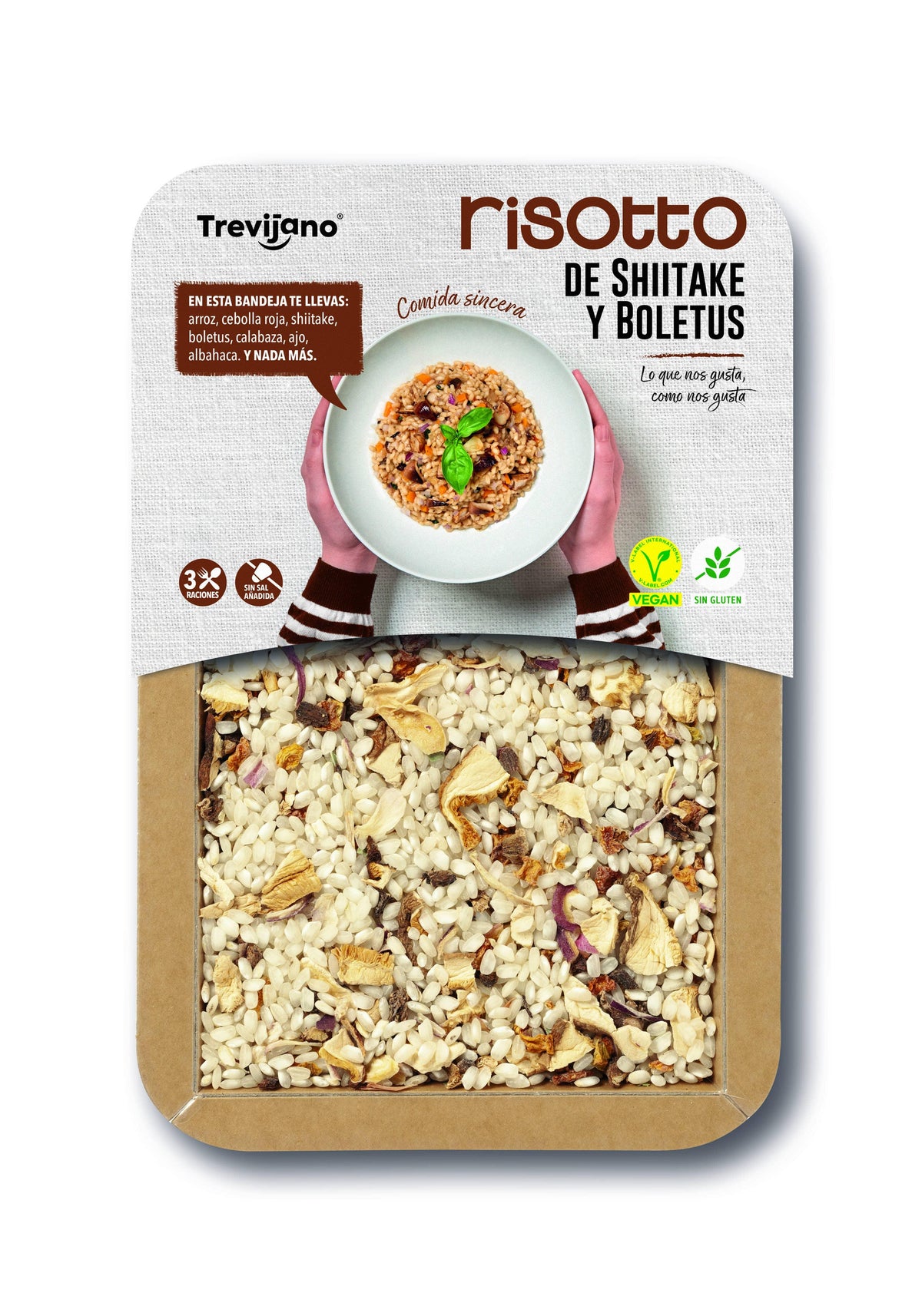 Buy Trevijano Shiitake & Porcini Risotto Vegan Prepared Meal (280g ...