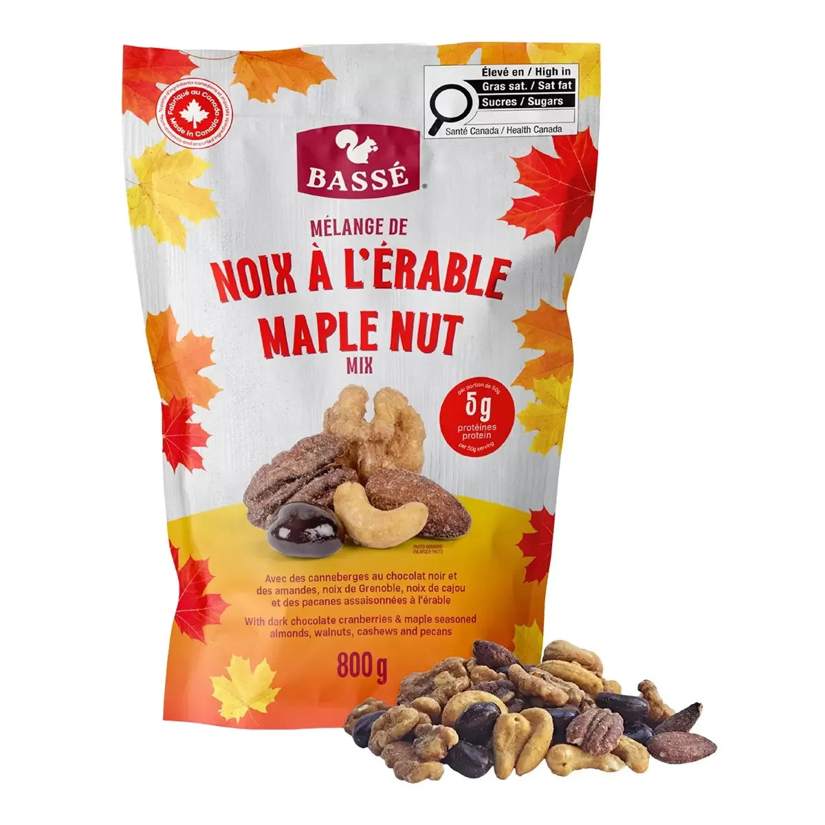 Buy Basse Maple Syrup Mixed Nuts (800g) Online | UK Delivery | LemonSalt