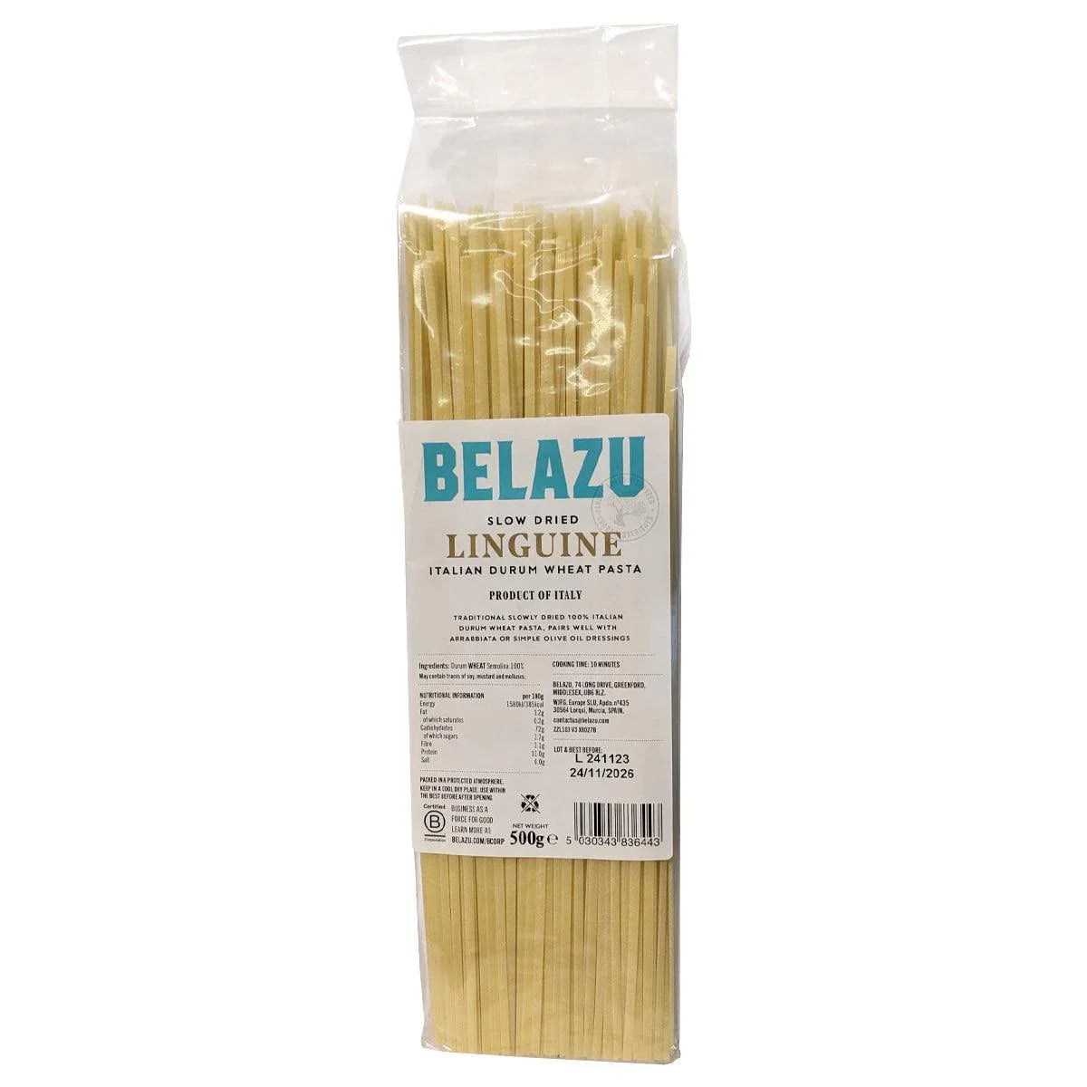 Belazu Slow Dried Linguine Pasta (500g) | Buy Online UK — LemonSalt