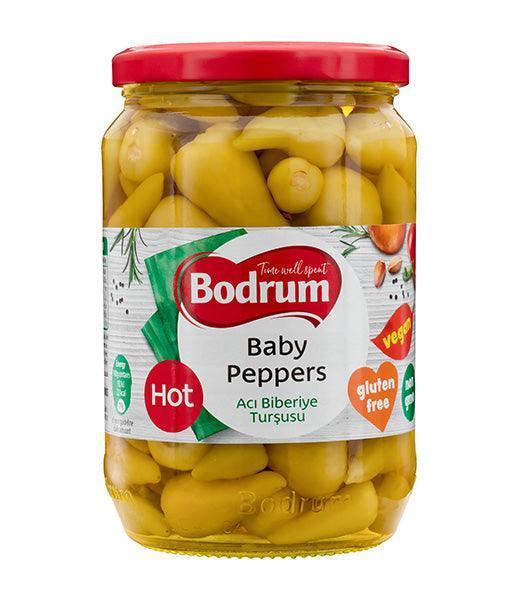 Bodrum Hot Baby Peppers - Aci Biberiye (640g) | Buy Online UK — LemonSalt