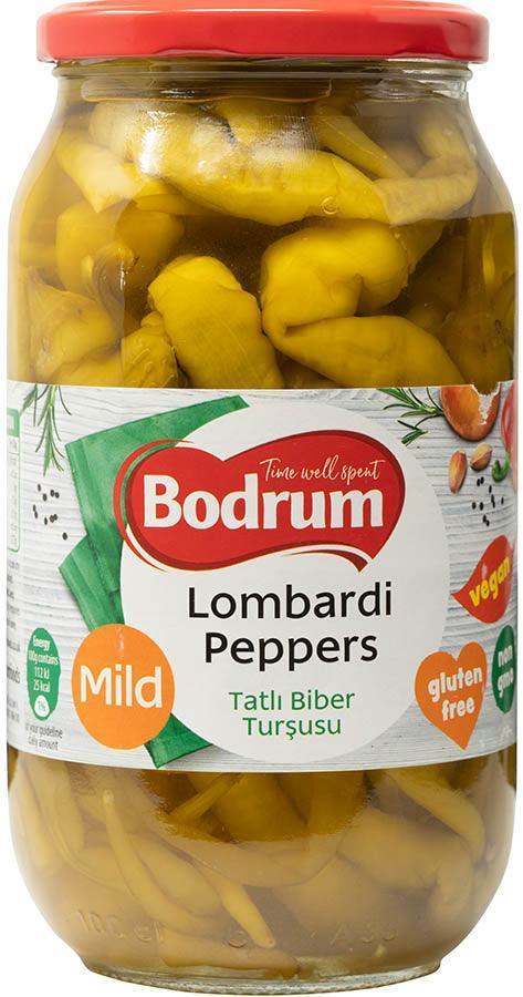 Buy Bodrum Mild Lombardi Peppers (840g) Online | UK Delivery | LemonSalt