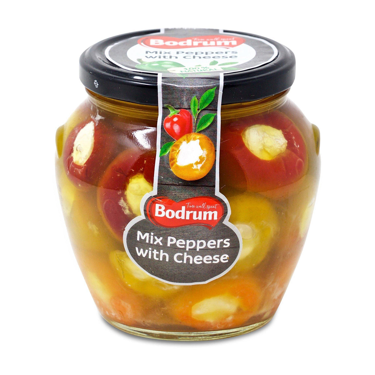 Bodrum Mix Peppers With Cheese (520g) | Buy Online UK — LemonSalt