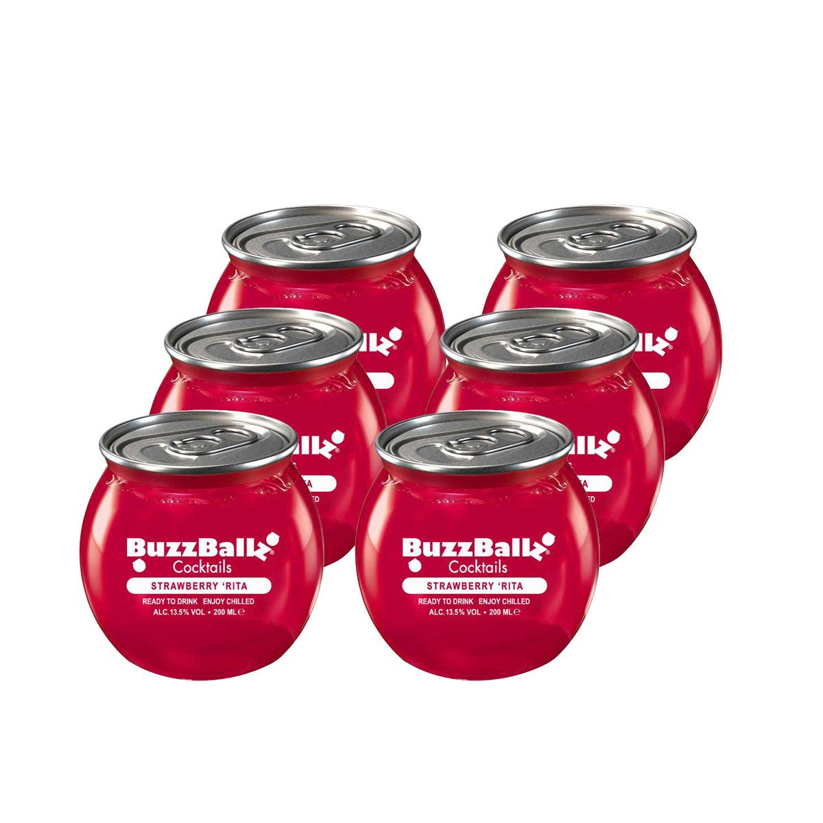 Buy Buzzballz Strawberry Rita (6x20cl) Online | UK Delivery | LemonSalt