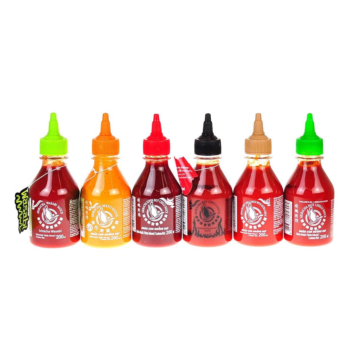 Flying Goose Sriracha Chilli Sauce Selection Pack (6x200ml) | Buy ...