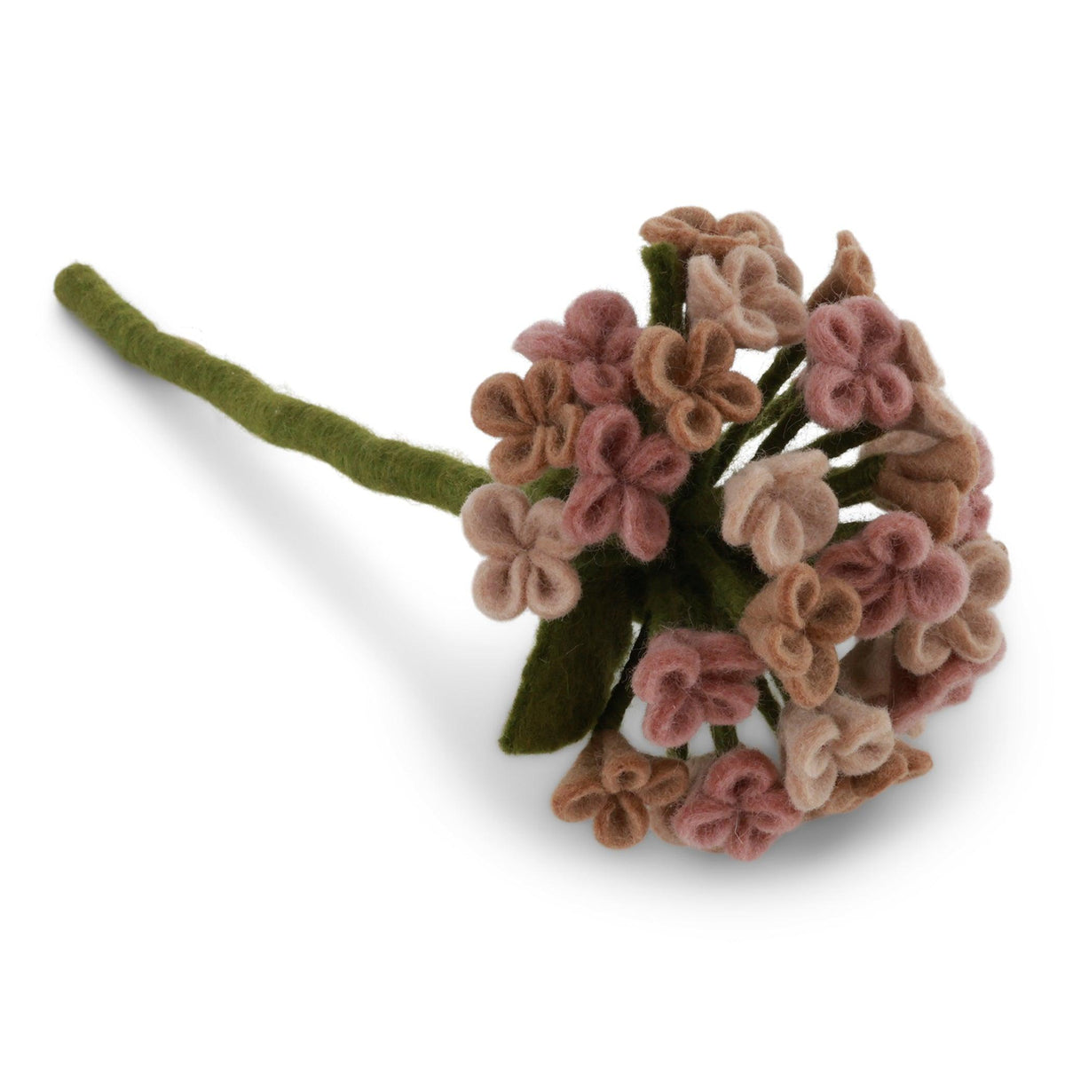 Gry & Sif Felted Wool Florals Big Hydrangea Flower - Pale Rose (38cm ...