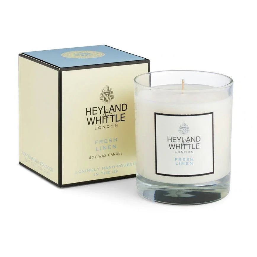 Heyland & Whittle Classic Fresh Linen Candle in Glass (230g) | Buy ...