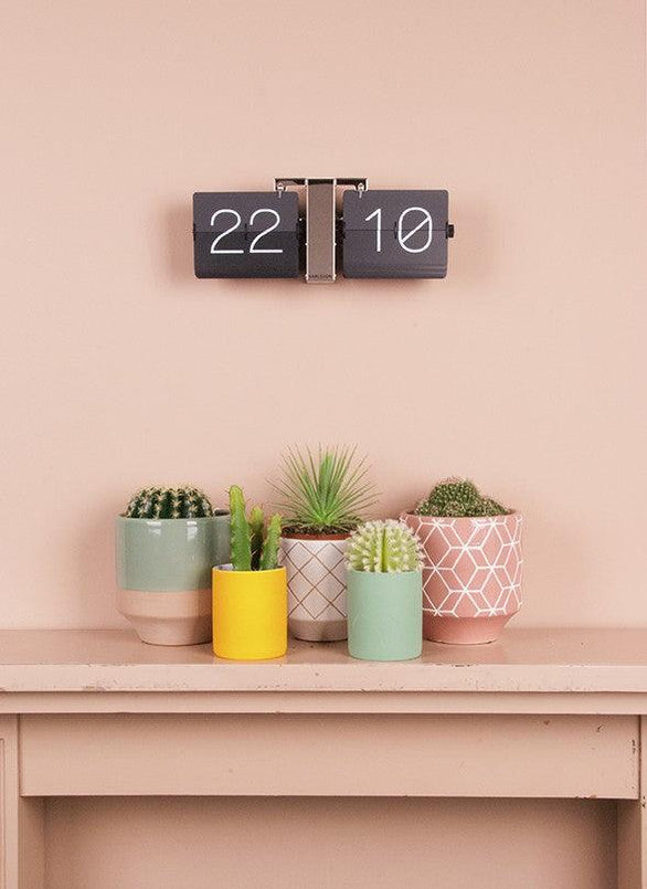 Karlsson Flip Clock No Case Mini - Warm Gray / black | Clocks | Buy ...