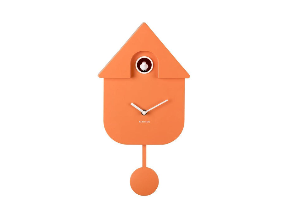 Buy Karlsson Modern Cuckoo Wall Clock - Soft Orange Online | UK ...