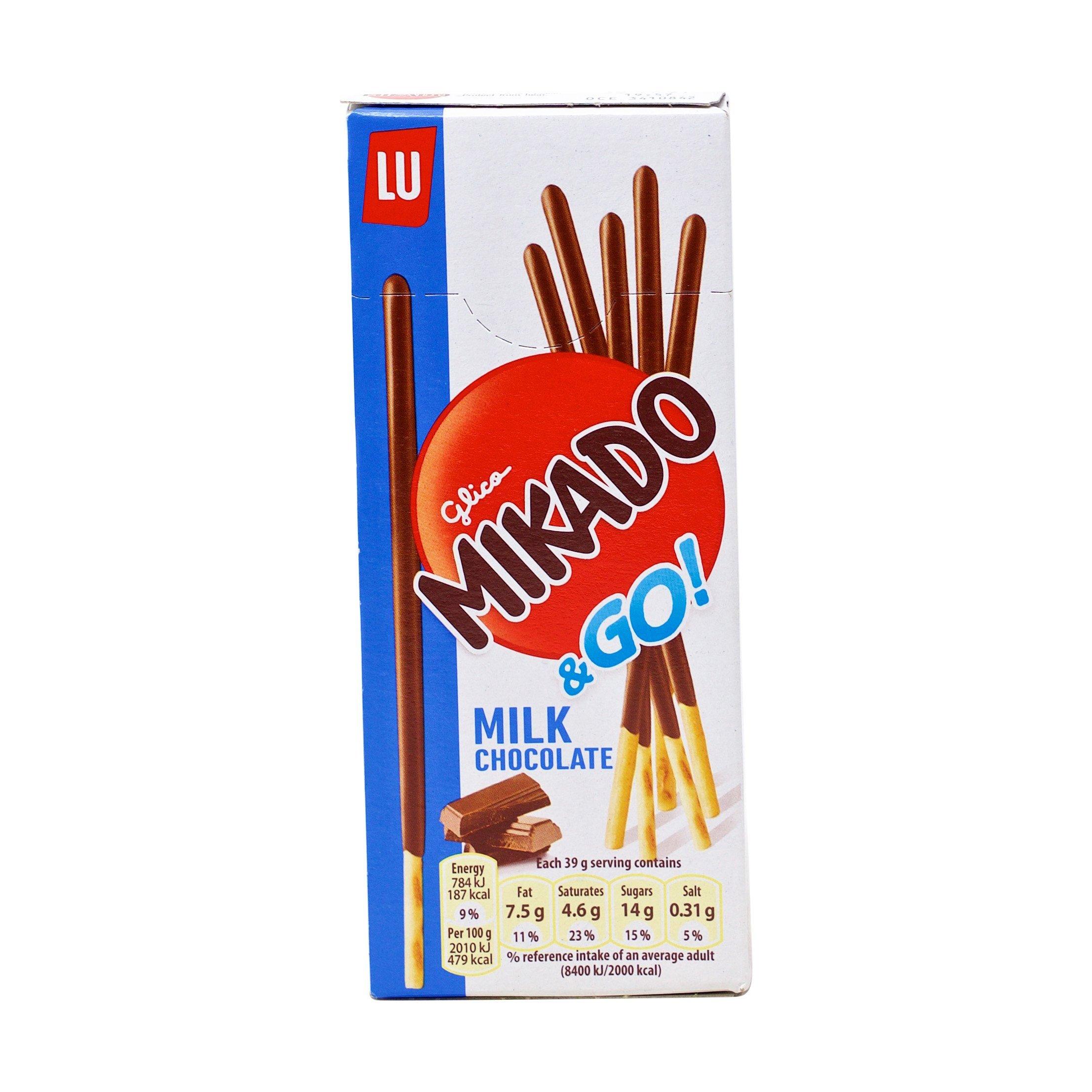 Mondelez International Mikado & Go Milk Chocolate (39g) | Confectionery ...