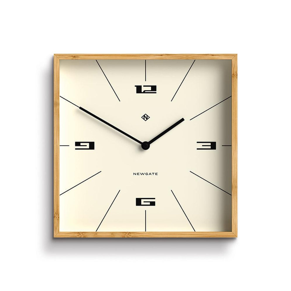 Newgate Fiji Wall Clock - Hovercraft Dial - Bamboo | Wall Clock | Buy ...