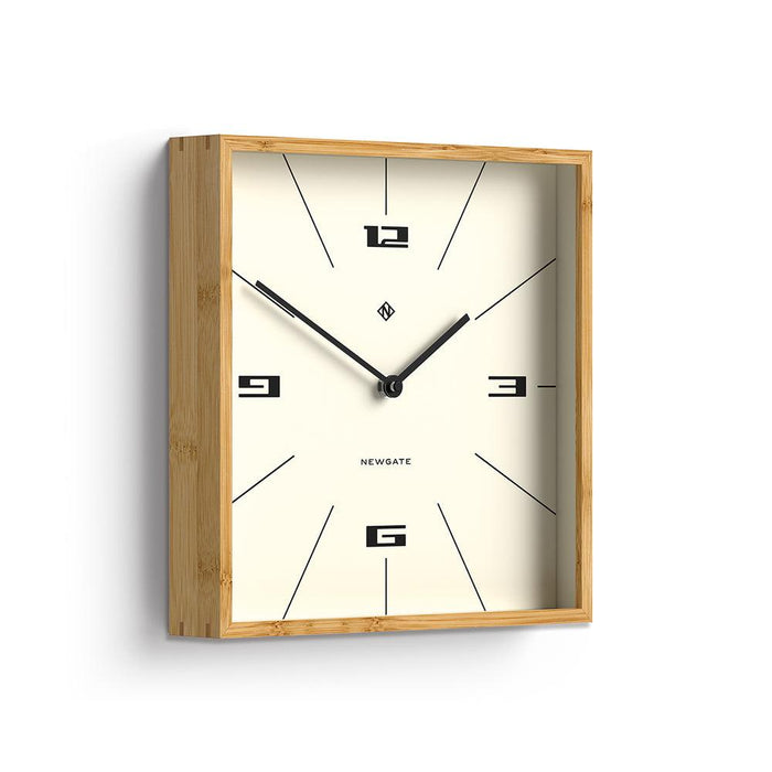 Newgate Fiji Wall Clock - Hovercraft Dial - Bamboo | Wall Clock | Buy ...