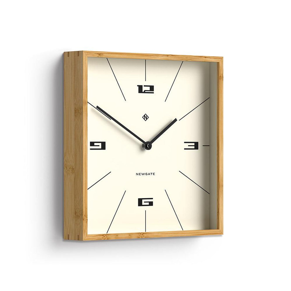 Newgate Fiji Wall Clock - Hovercraft Dial - Bamboo | Wall Clock | Buy ...