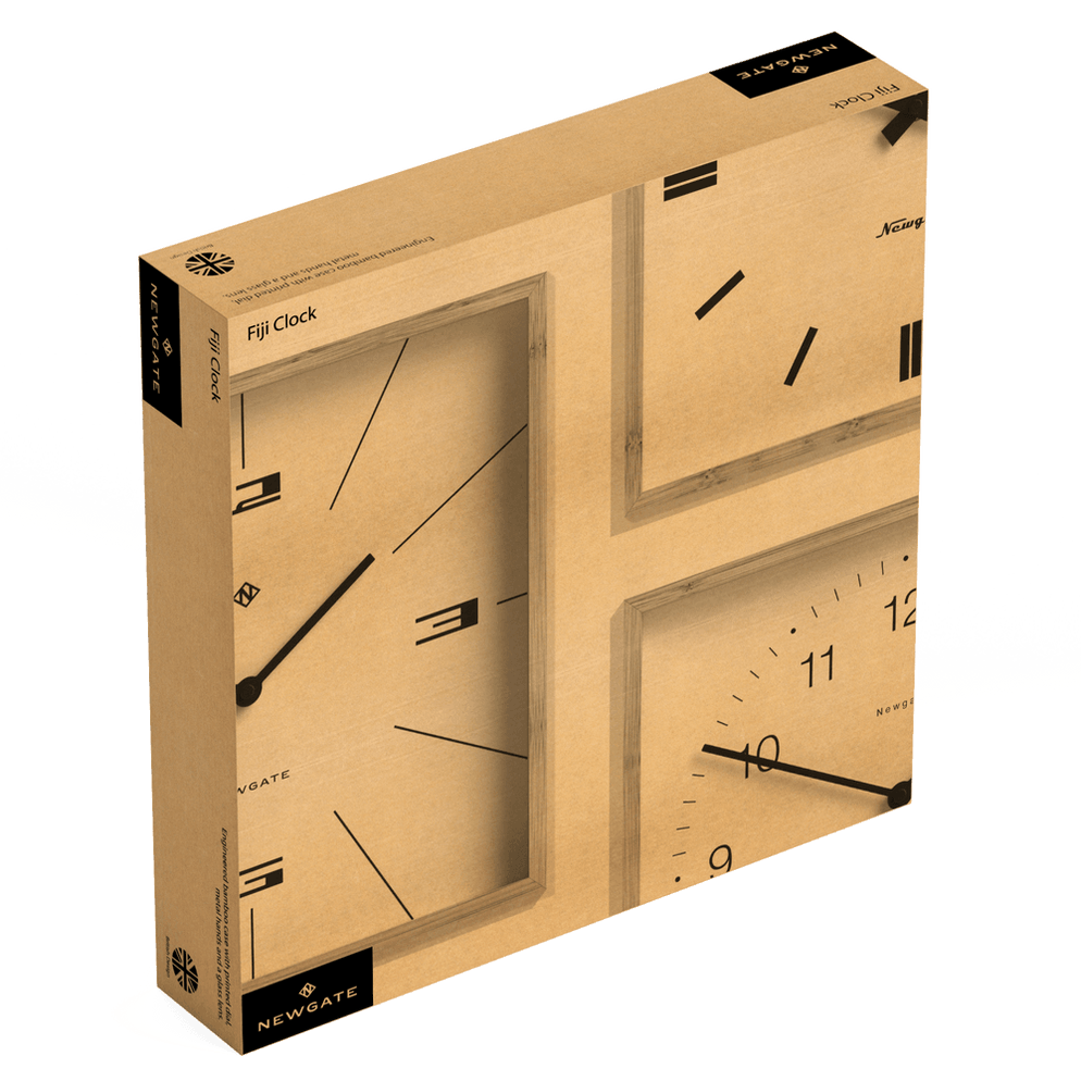 Newgate Fiji Wall Clock - Hovercraft Dial - Bamboo | Wall Clock | Buy ...