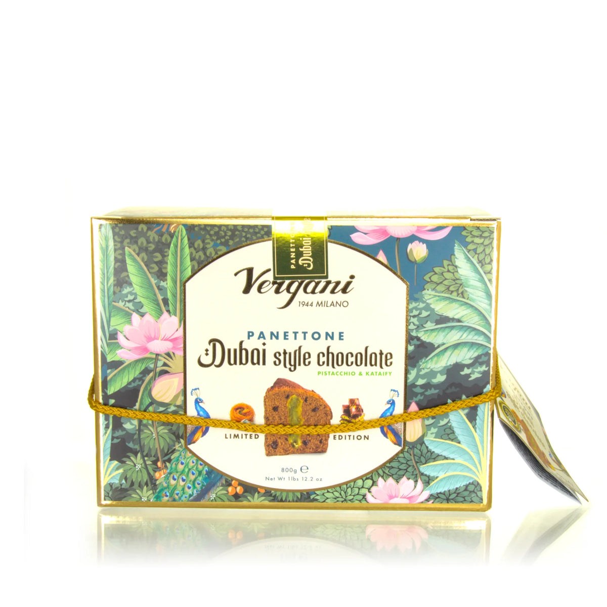 Vergani Dubai Chocolate & Pistachio Panettone (800g) | Buy Online UK ...