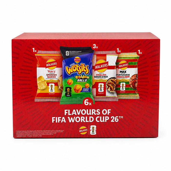 Walkers Flavours of FIFA World Cup 2026 - Multipack Crisps (6x150g ...