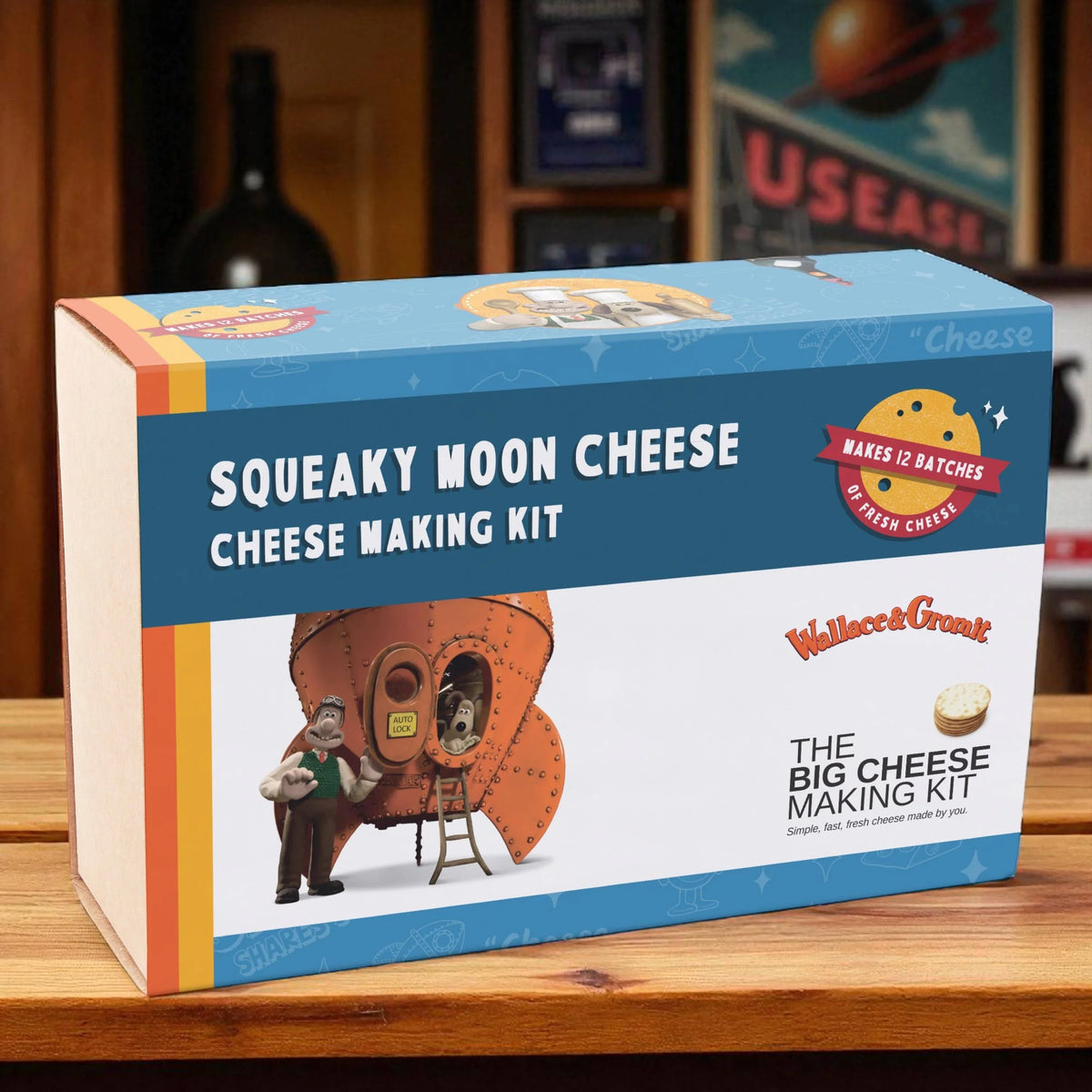 Wallace & Gromit 'Squeaky Moon Cheese' Cheese Making Kit | Buy Online ...