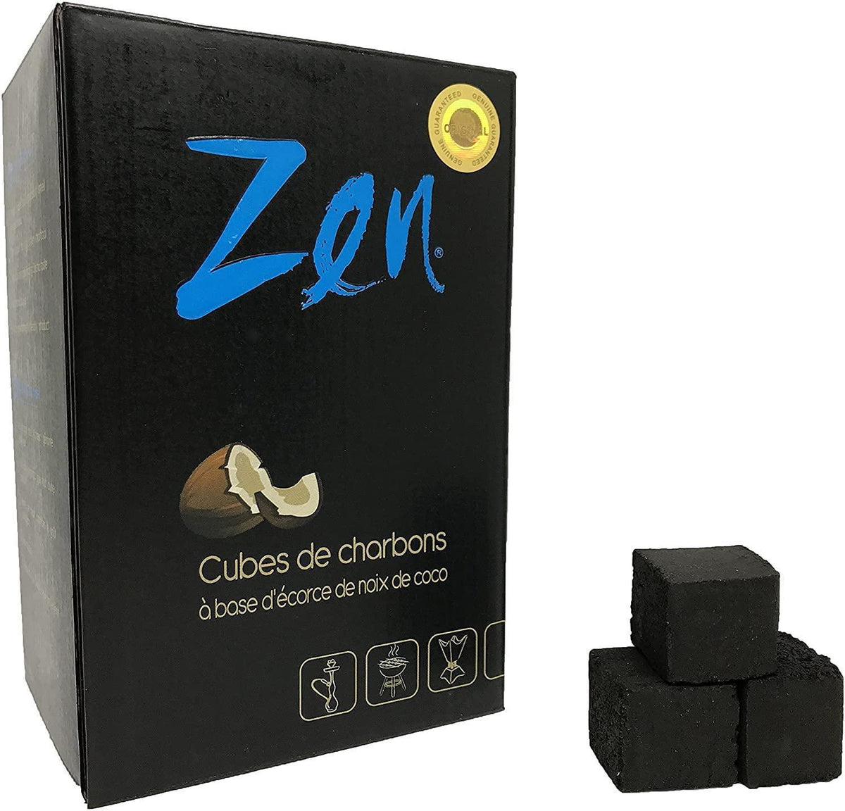 Zen Coconut Shell CharCoal Cubes (907g) | Buy Online UK — LemonSalt