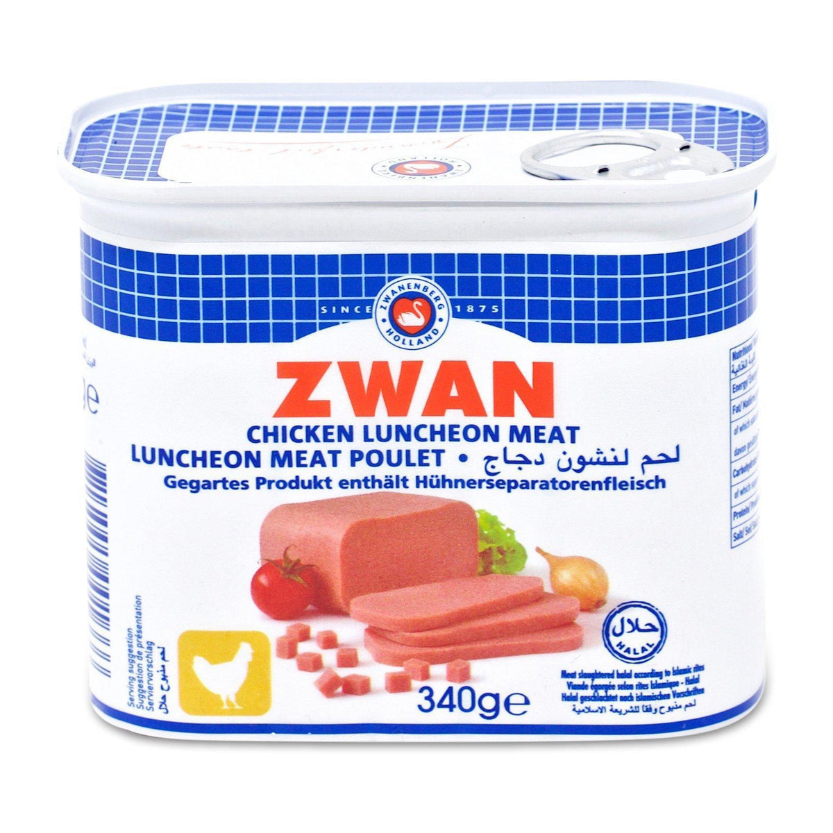 Buy Zwan Chicken Luncheon Meat (340g) Online | UK Delivery | LemonSalt
